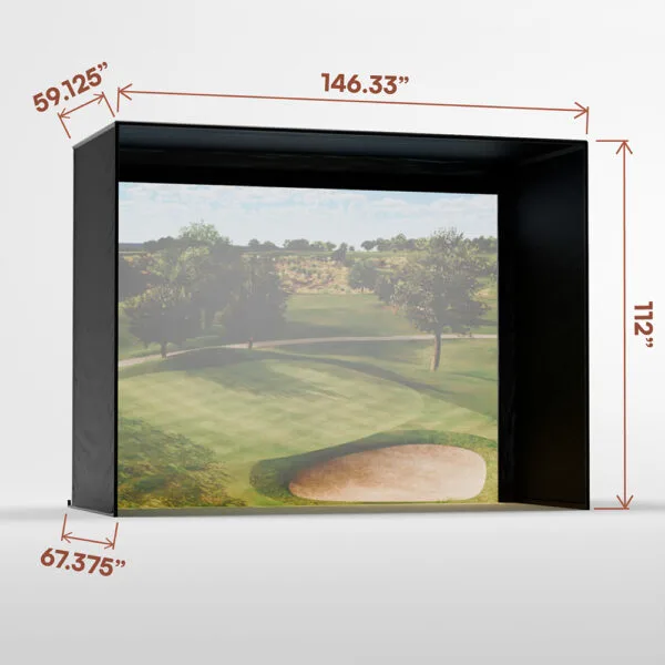 Carl's Place DIY Golf Simulator Enclosure Kit w/ Premium Impact Screen ...